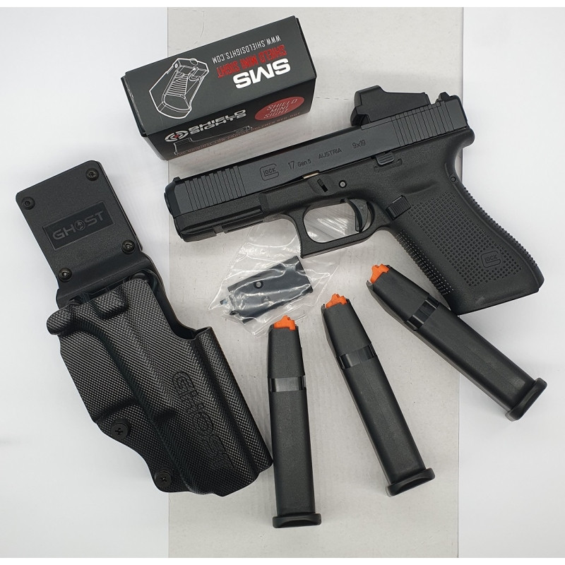 Pistola Glock 17 GEN 5 MOS IPSC 9mm PB | Pistolas de fuego